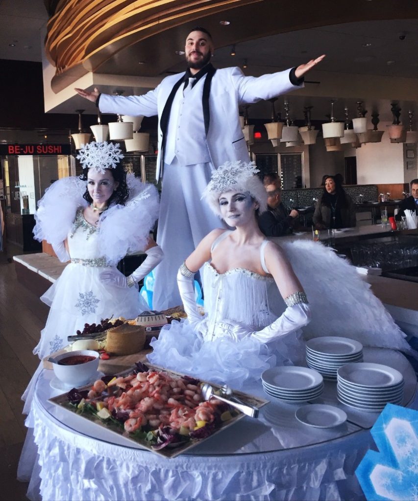 Winter Wonderland Themed Private Party Snow Queen White Angel Event ...